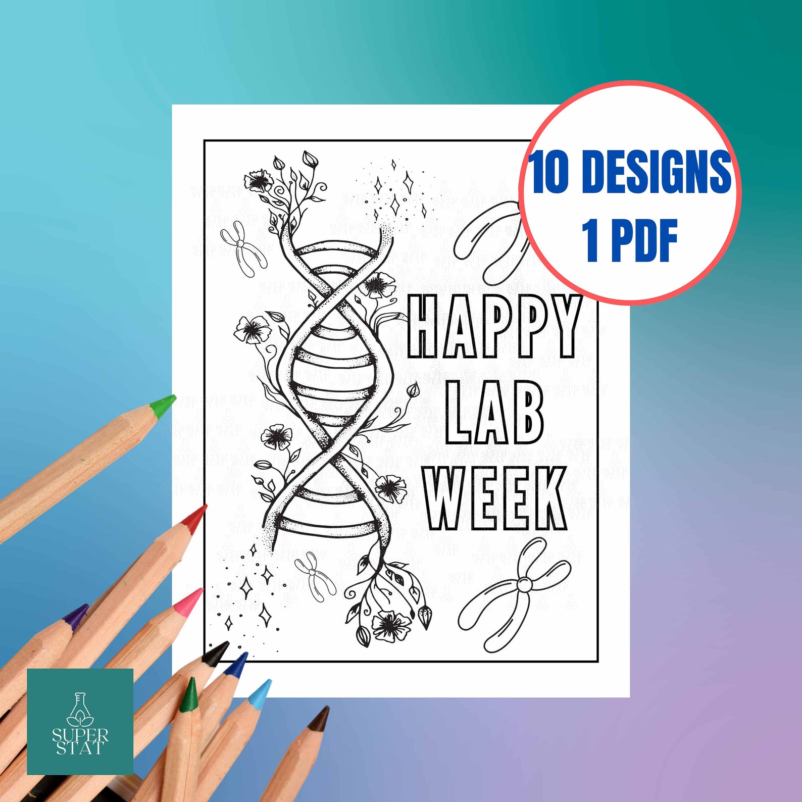 Printable Lab Week Game Digital Coloring PDF Laboratory Week 2026 ...