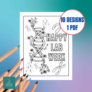 Printable Lab Week Game Digital Coloring PDF Laboratory Week 2025 ...