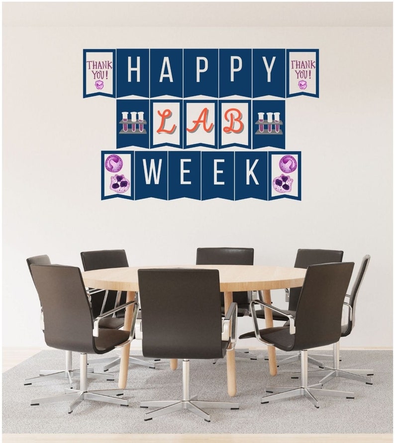 Lab Week Banner Digital Printable Hematology Laboratory - Etsy