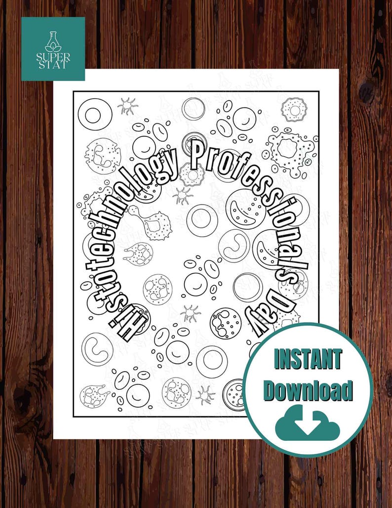 Histology Day Game Histotechnology Professionals Printable Coloring HPD ...
