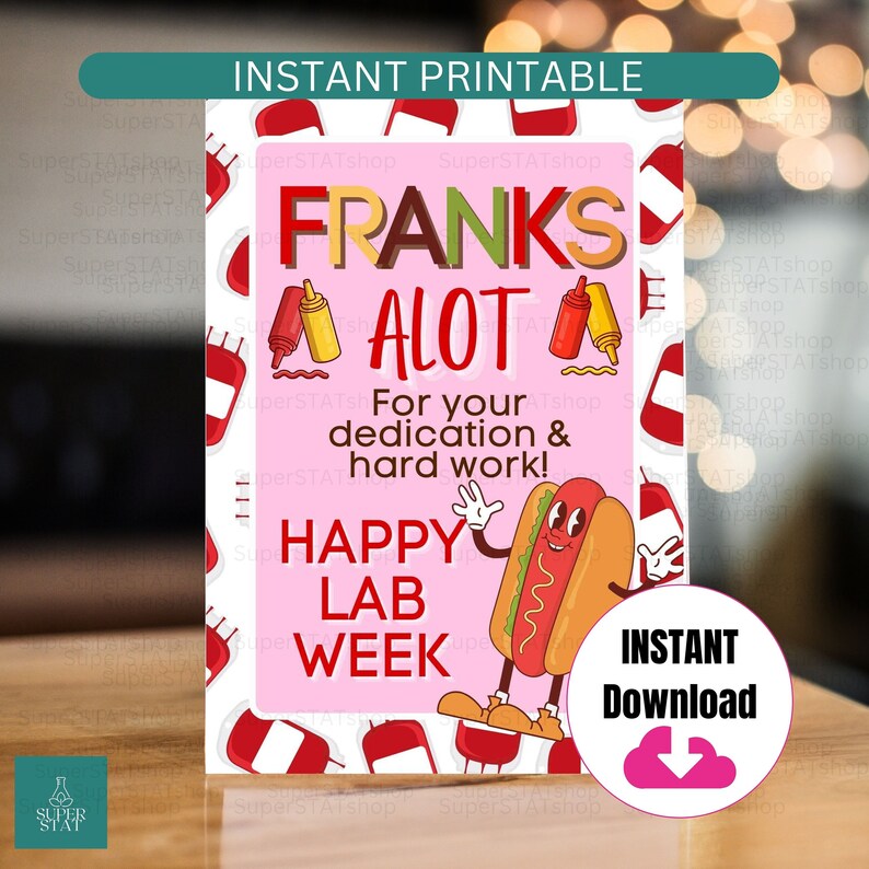 Lab Week 2025 Decoration Blood Bank Printable Laboratory Week 2025 ...