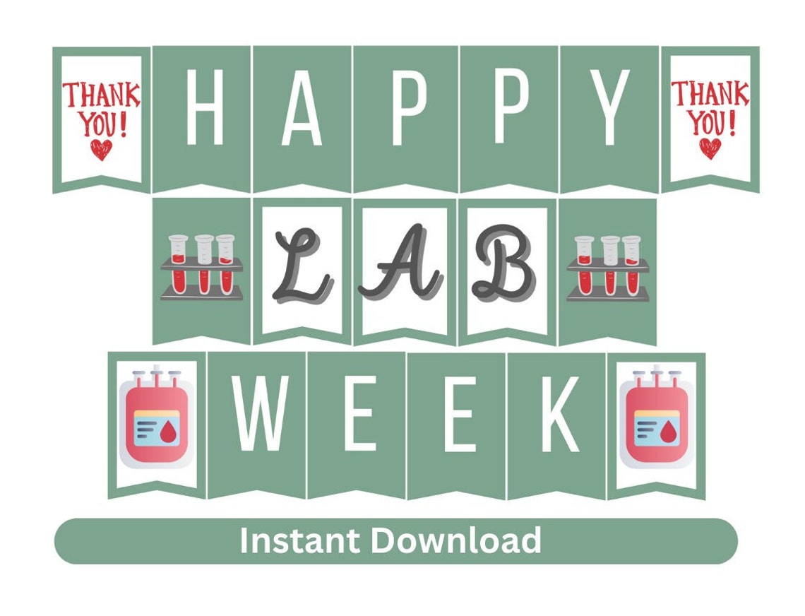 Lab Week Banner Blood Bank Laboratory Appreciation 2026 Lab Story ...