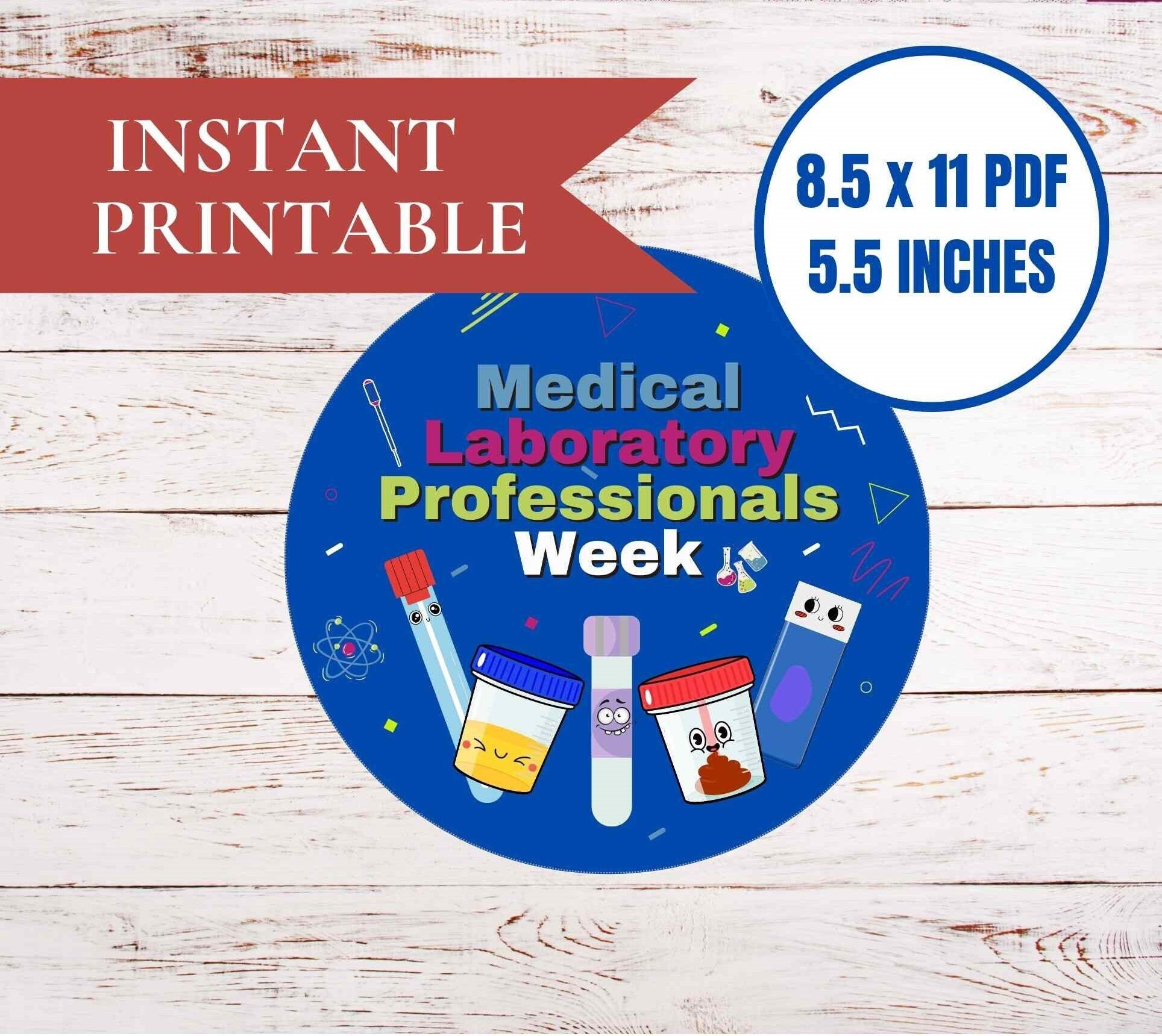 Lab Week 2024 Printable Sign Medical Laboratory Appreciation - Etsy