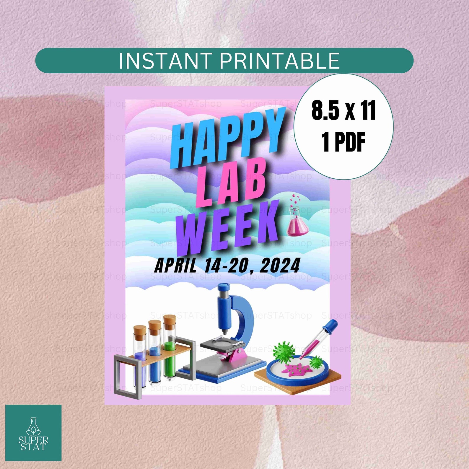 Printable 2024 Lab Week Flyer, Lab is Everything, Laboratory Week Idea ...