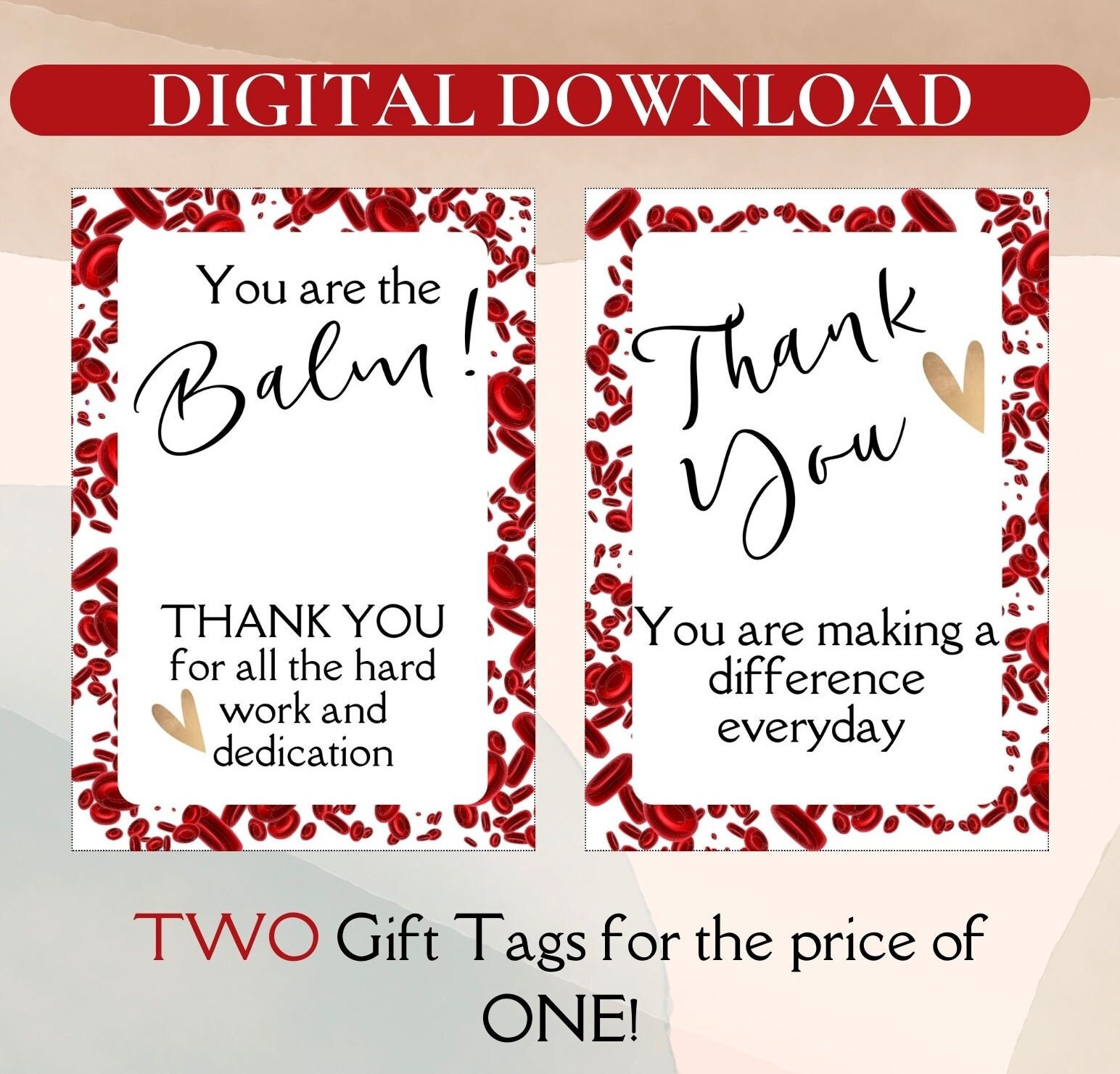 Printable Gift Tag You're the BALM Chapstick Lip Balm Giftlab Week 2025 ...