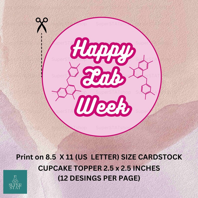 Printable Lab Week Cupcake Topper, Lab is Everything, Digital 2024 ...
