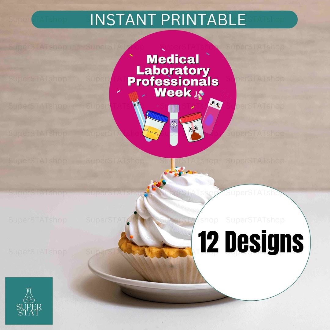 Printable Lab Week Cupcake Topper, Lab is Everything, Digital 2024 ...