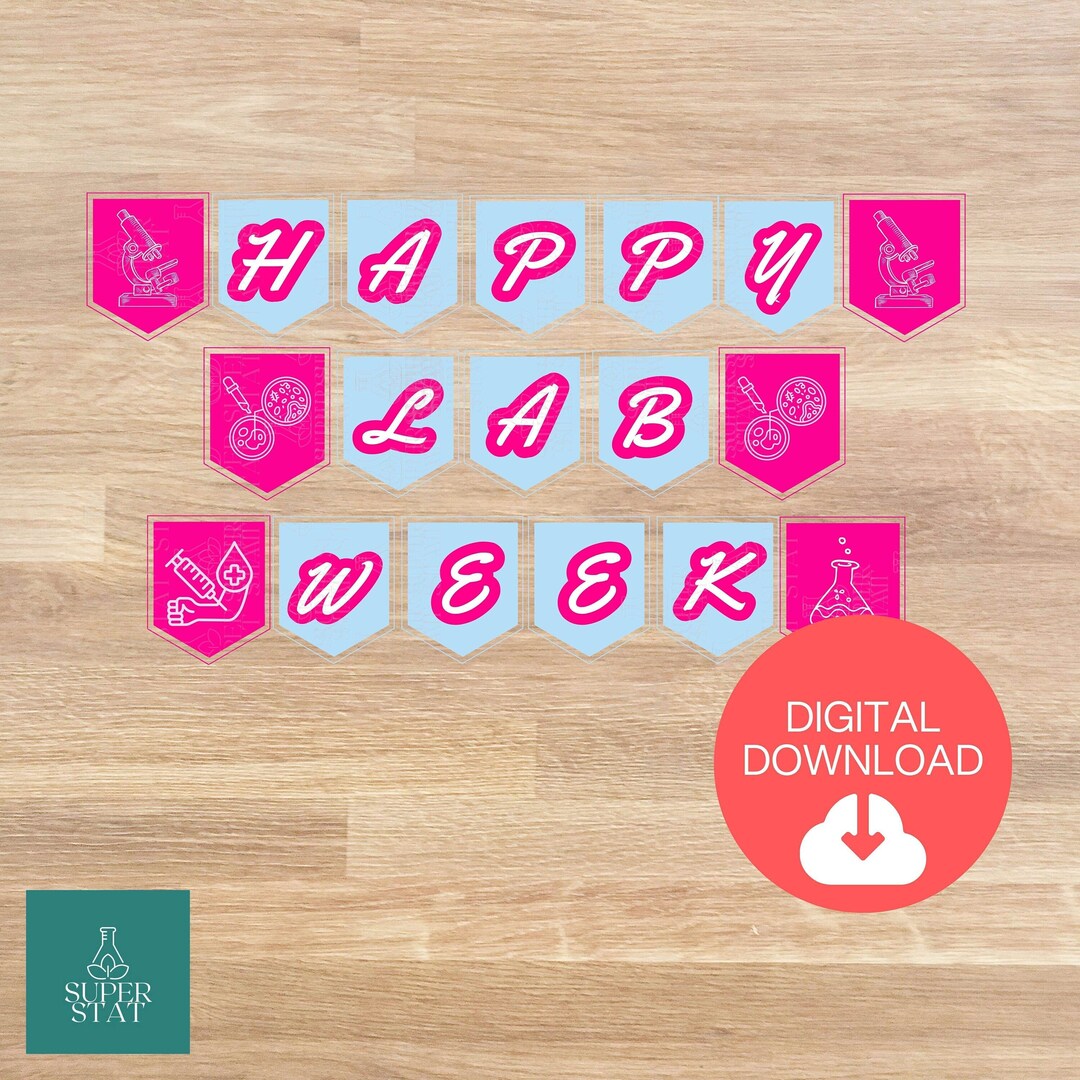 Digital Lab Week 2024 Banner, Lab is Everything Printable Laboratory ...