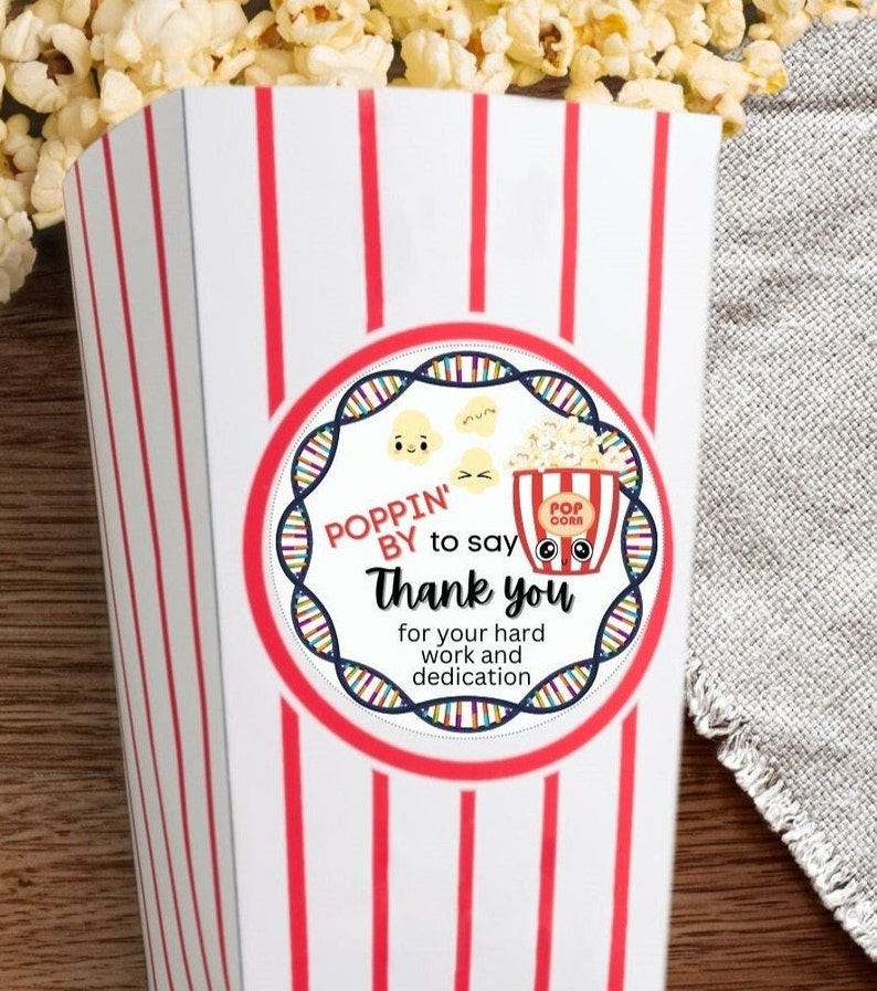 Printable Lab Week 2024 Gift Tag Popcorn Favor Digital Instant Download ...