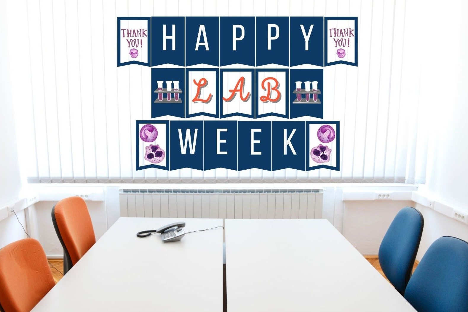 Lab Week Banner Digital Printable Hematology Laboratory Appreciation ...