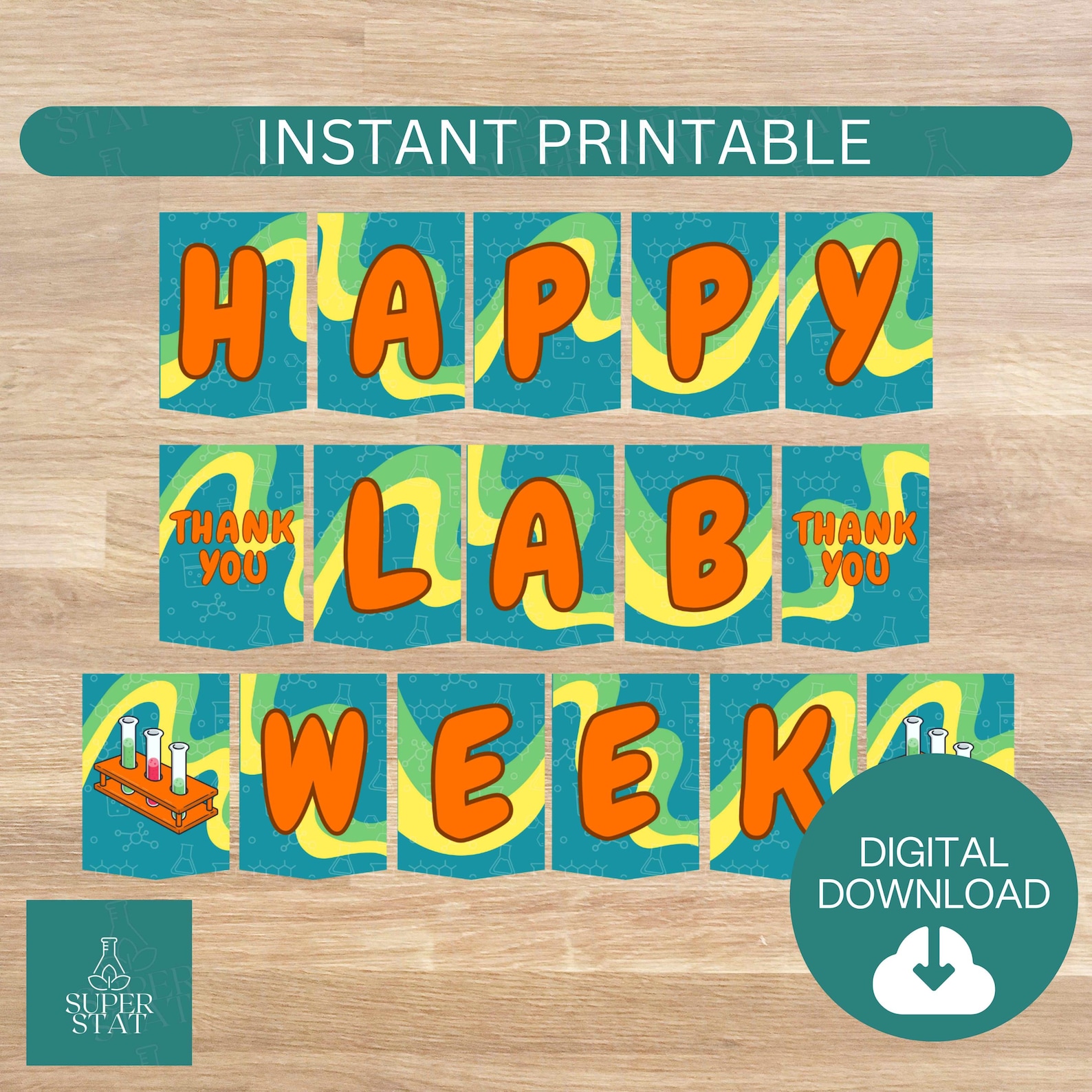 Printable 2025 Lab Week Banner Mystery Machine Diagnostics Laboratory ...