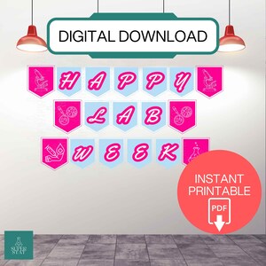 Digital Lab Week 2024 Banner, Lab is Everything Printable Laboratory ...