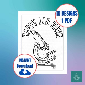 Printable Lab Week Game Digital Coloring PDF Laboratory Week 2025 ...