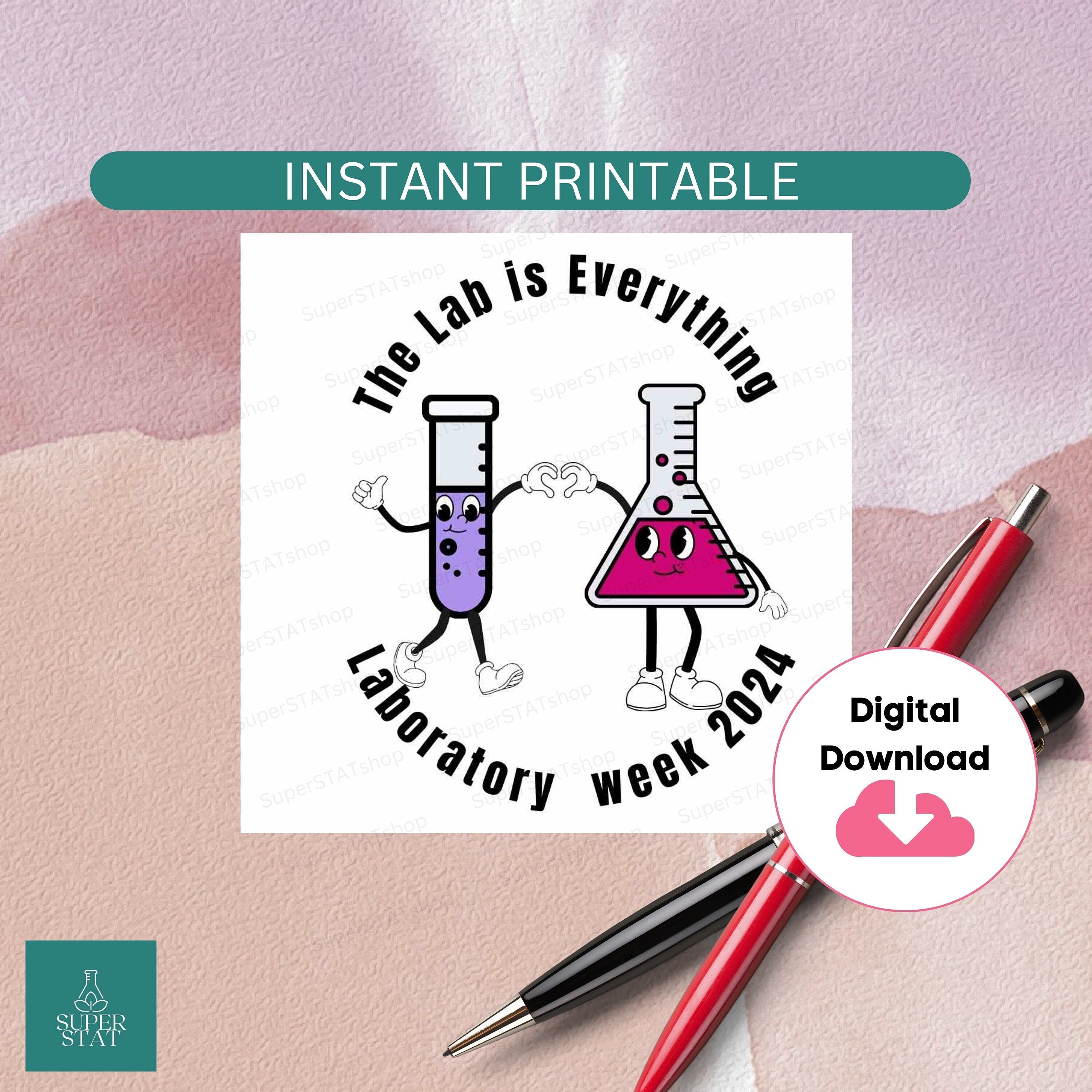 Digital Lab Week Gift Tag, Lab is Everything, Digital Download ...