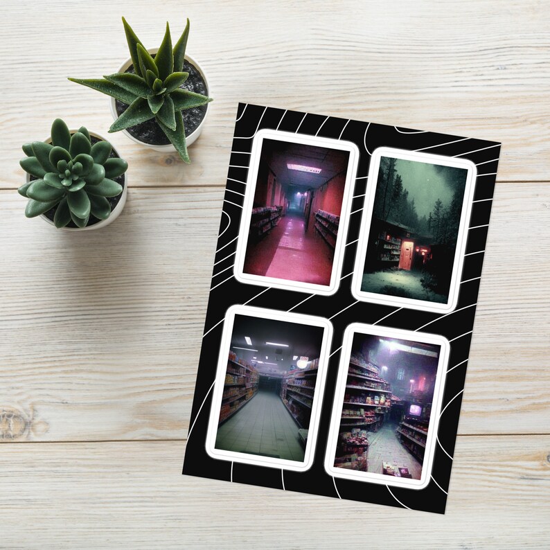 Backrooms: A Creepy Sticker Set Featuring Mysterious Symbols - Etsy