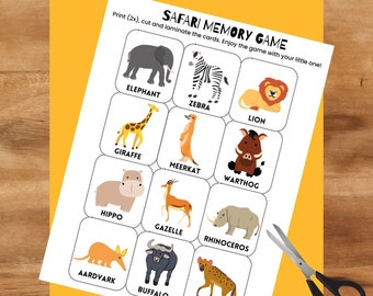 On the Farm Memory Game, Activity for Toddler, Preschool Game, Matching ...