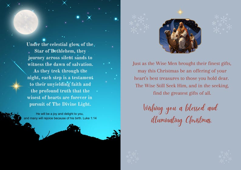 Three Wise Men Christmas Cards: the Wise Still Seek Him (5x7, 12 Pack ...