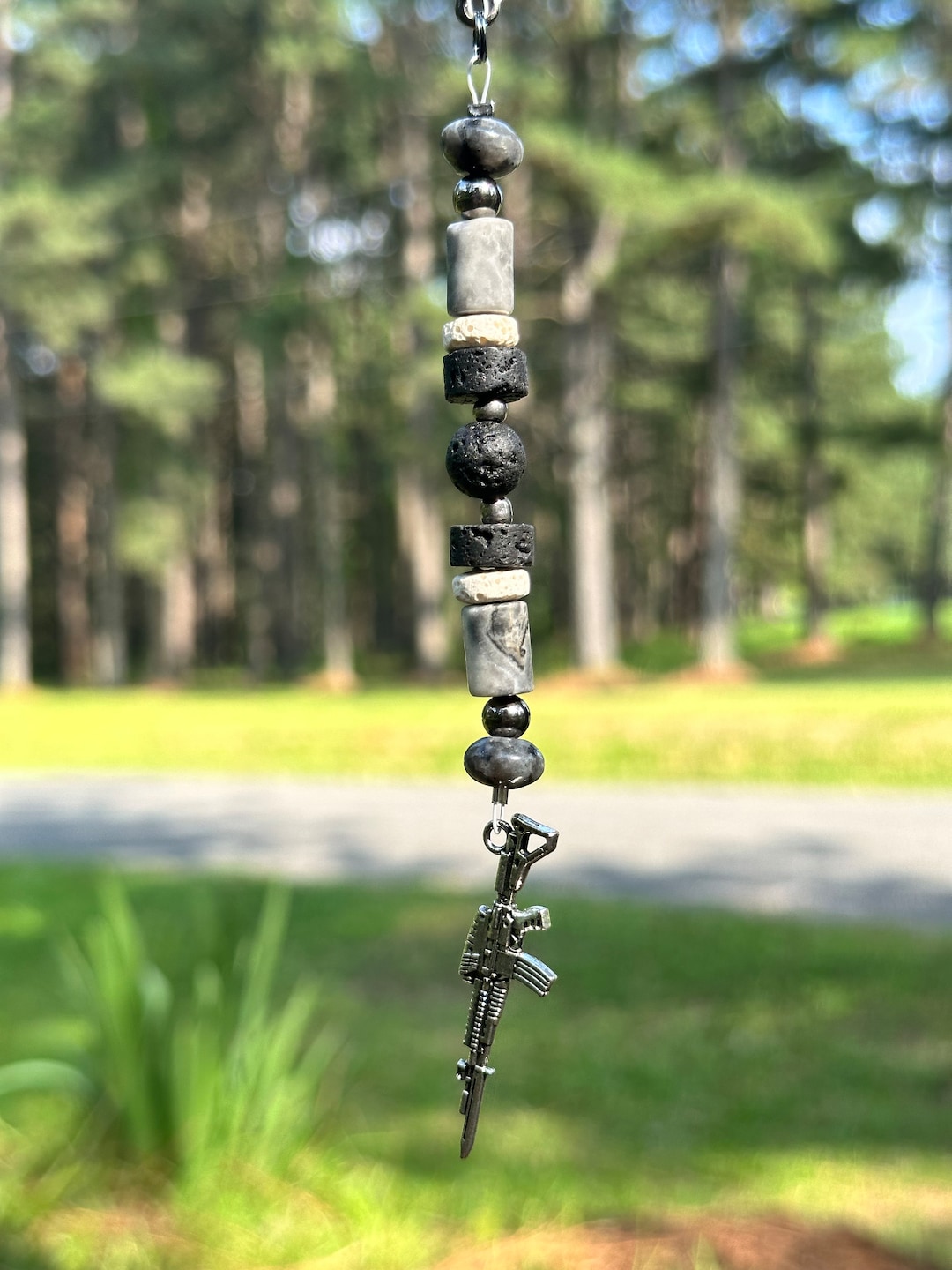 AK-47 Charm, AK-47 Pendant, Ak-47 Car Charm, Rear View Mirror Charms ...