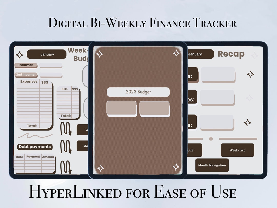 Bi-weekly Digital Finance Tracker, Goodnotes Planner, iPad Planner ...