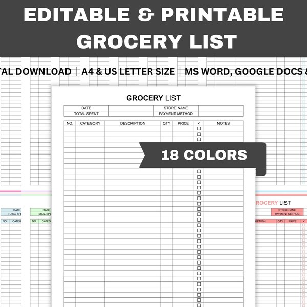 Printable Family Chore Chart, Weekly to Do List, Chore Checklist, Kids ...
