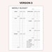 Printable Weekly Budget, Paycheck Tracker, Bi-weekly Budget Planner ...