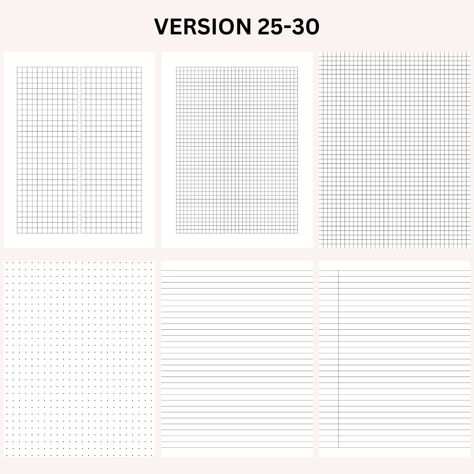 Printable Notebook Pages, Note Taking Templates, Notes Planner, Lined ...