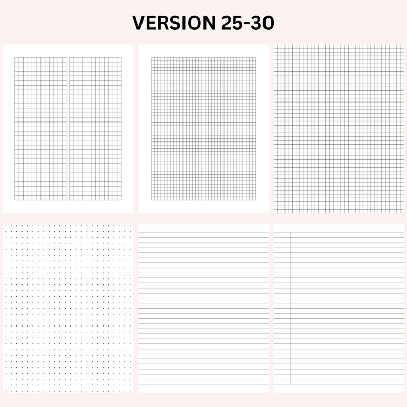 Printable Notebook Pages, Note Taking Templates, Notes Planner, Lined ...