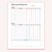 Printable Skincare Routine Planner, Self Care Organizer, Beauty Planner ...