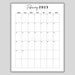 Printable 2023 Monthly Calendar, Year Calendar, Minimalist Calendar ...