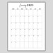 Printable 2023 Monthly Calendar, Year Calendar, Minimalist Calendar ...