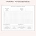 Editable Employee Attendance Tracker, Printable Daily Attendance Log ...