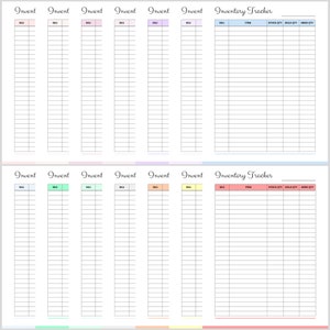 Printable Inventory Tracker, Inventory Management, Inventory Sheet ...