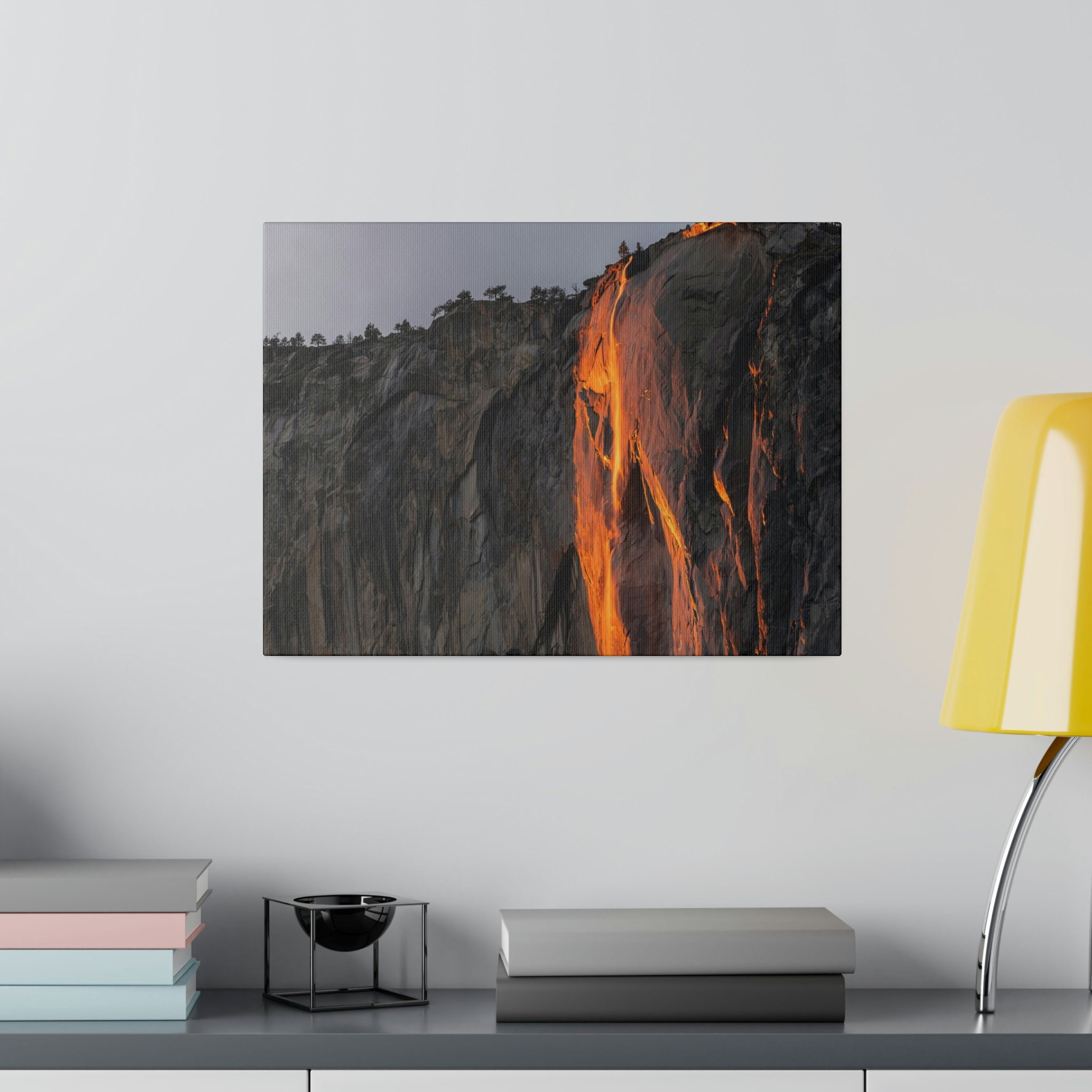 Yosemite fire Fall Matte Canvas - Etsy