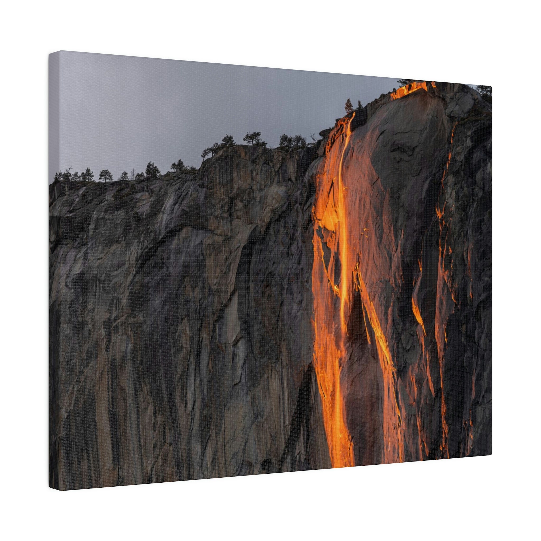 Yosemite fire Fall Matte Canvas - Etsy