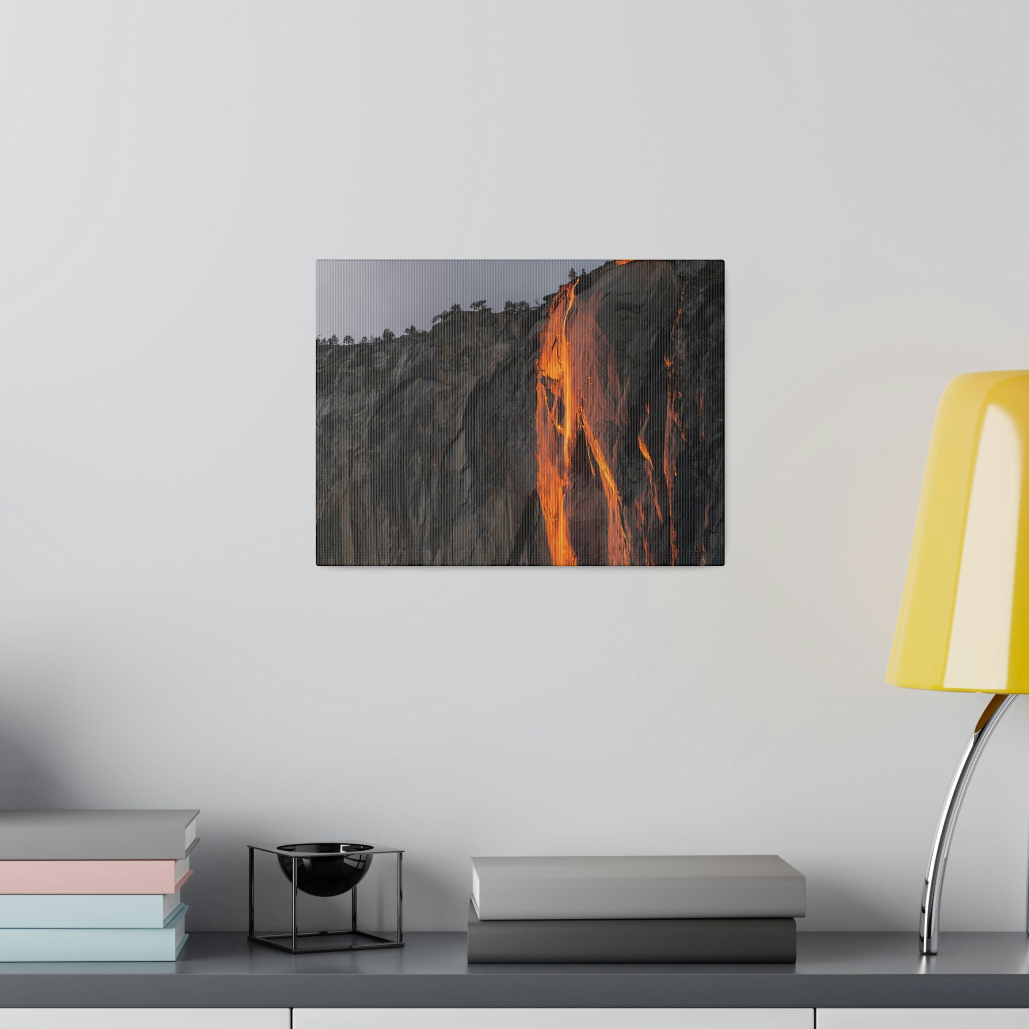 Yosemite fire Fall Matte Canvas - Etsy