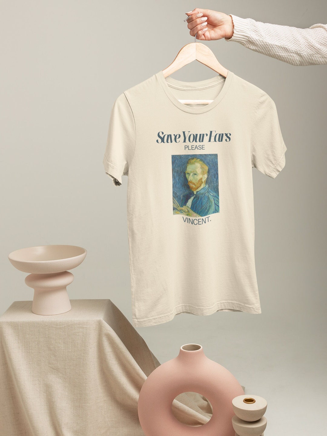 Vincent Van Gogh Funny Art Meme T-shirt, Save Your Ears Shirt,beautiful ...