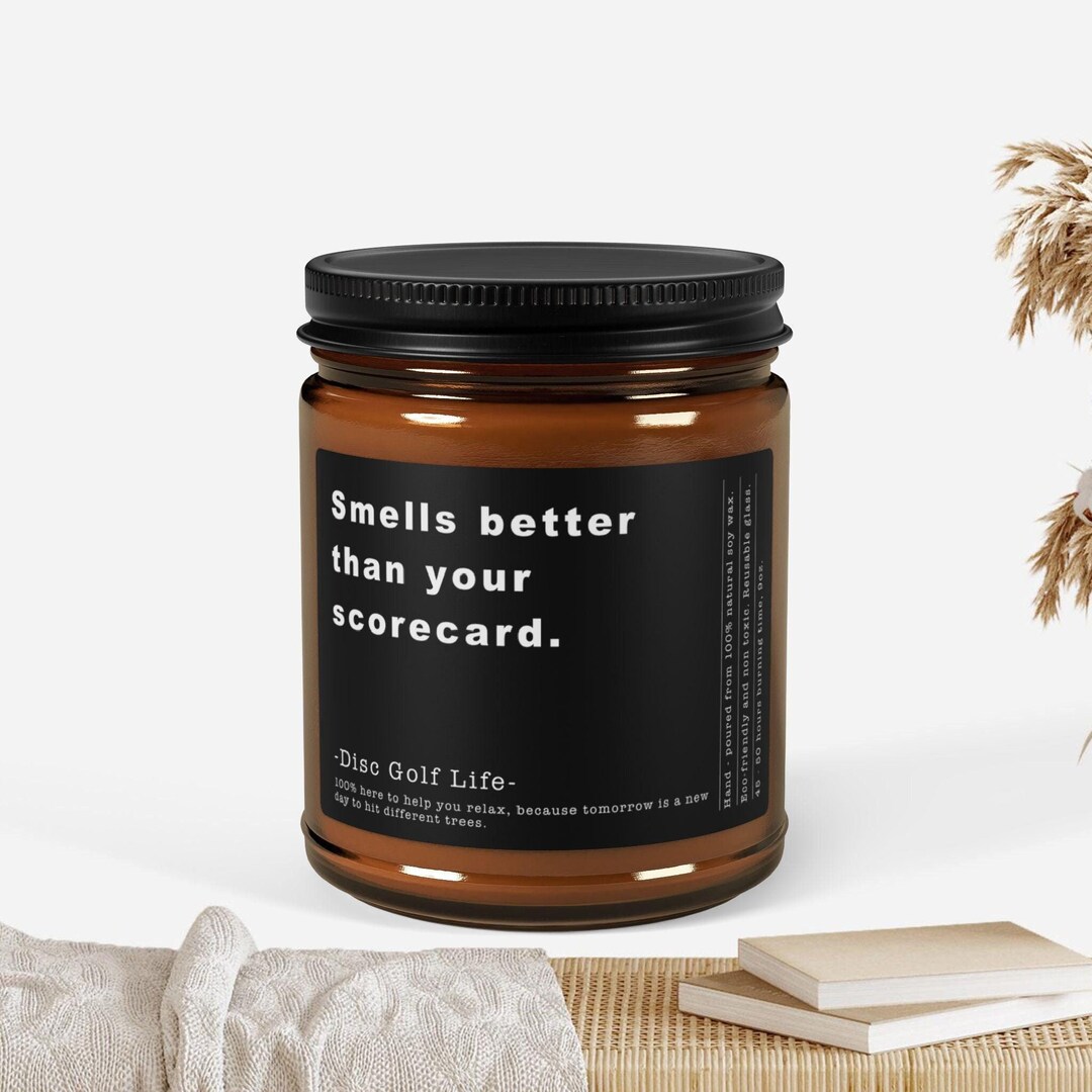 Funny Disc Golf Scented Candle, Perfect Gift Idea for Boyfriend ...