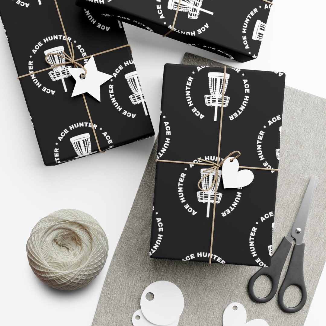 Disc Golf Gift Wrapping Paper, Disc Golf Gift Wrap, Frisbee Golf Gift ...