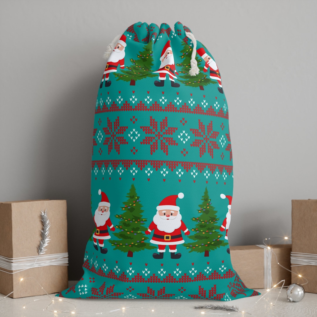 Personalized Santa Sack, Gift Sack, Large Santa Sack, Santa Claus Bag ...