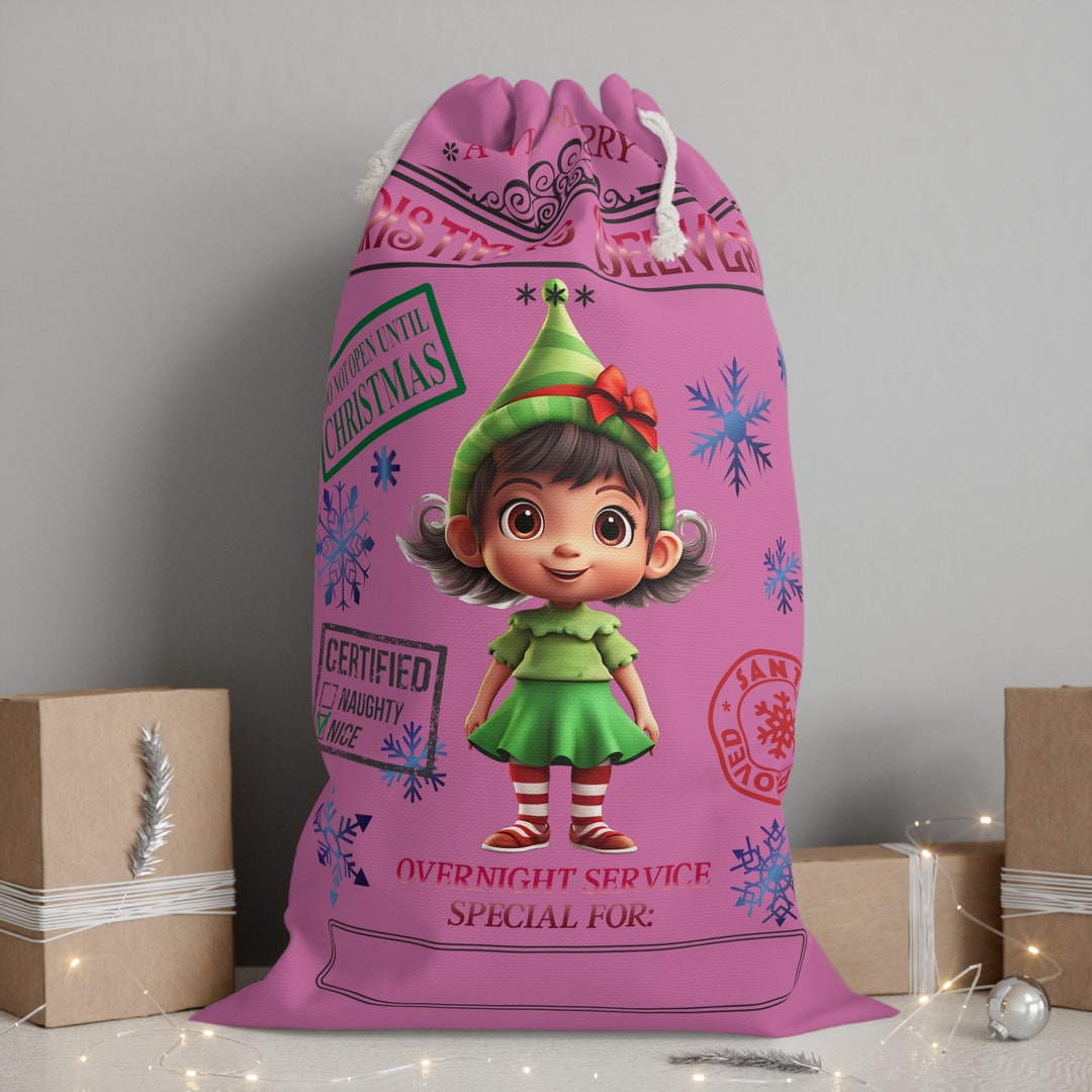 Personalized Christmas Gift Sack for Christmas Personalized Santa Sack ...