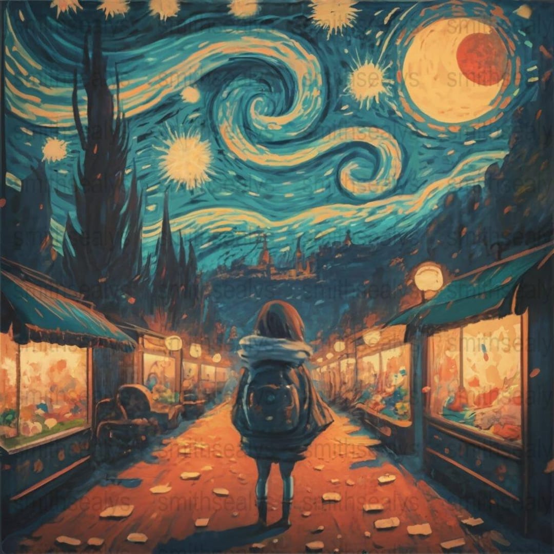 Vincent Van Gogh, Digital Download, Starry Night, Printable Vincent Van ...