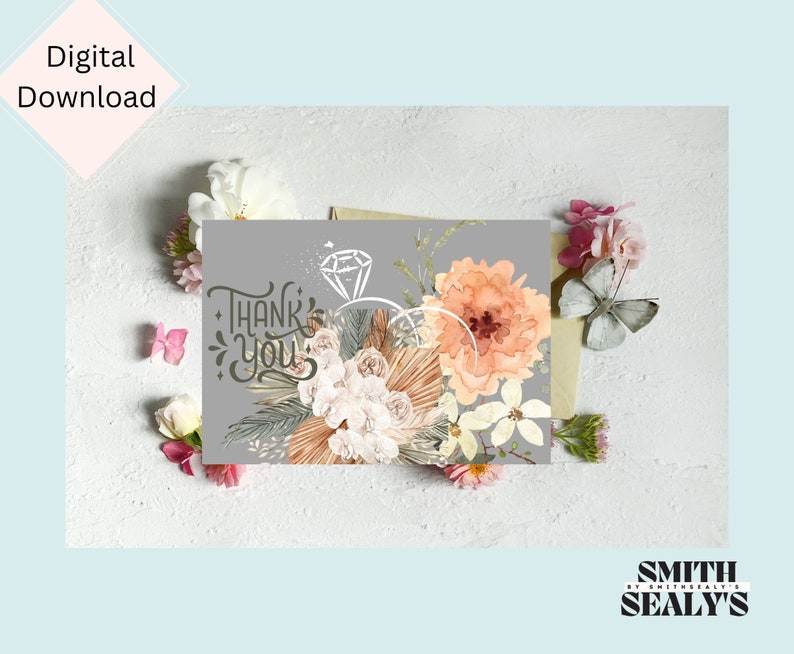 Tarjetas de agradecimiento imprimibles descarga instantánea - Etsy México