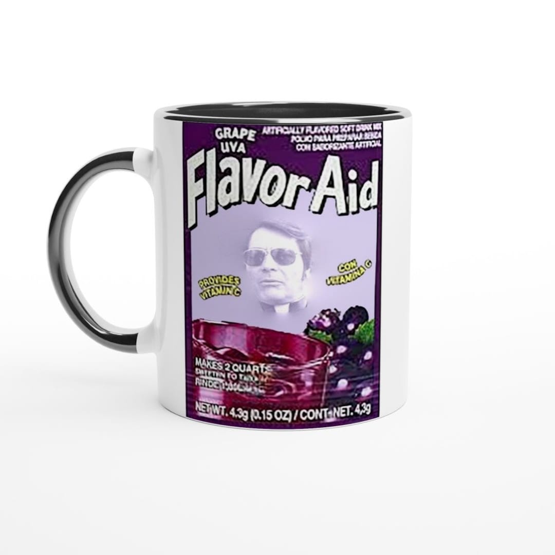 Jim Jones Flavoraid Kool-aid Dark Humor Funny Comedy Mug With Color ...