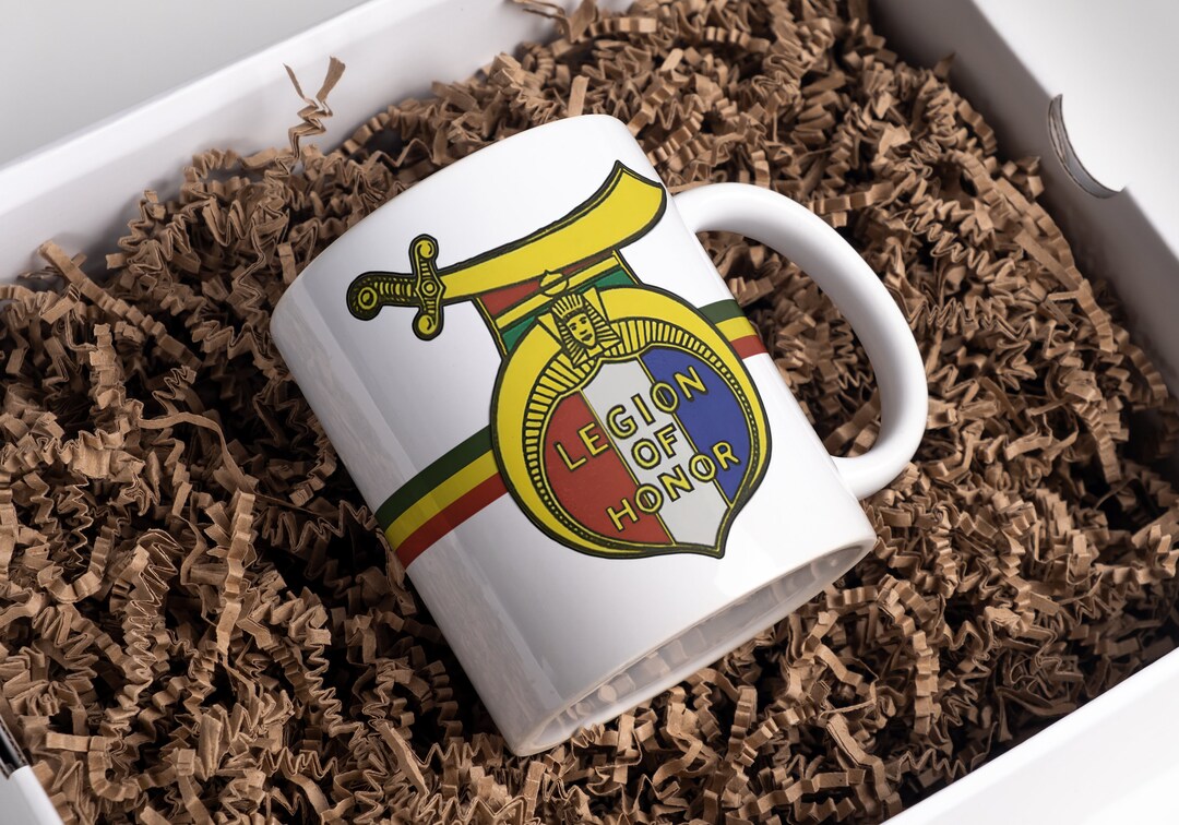 Personalized Shriner Masonic Lodge Mug Legion of Honor 11oz Ceramic Cup ...