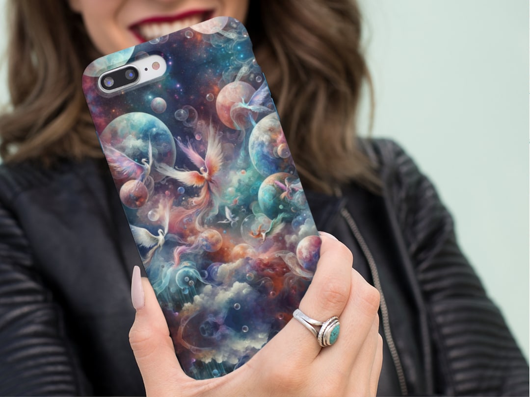 Astral Phoenix Design Tough Cell Phone Case Ethereal Space Art Apple ...