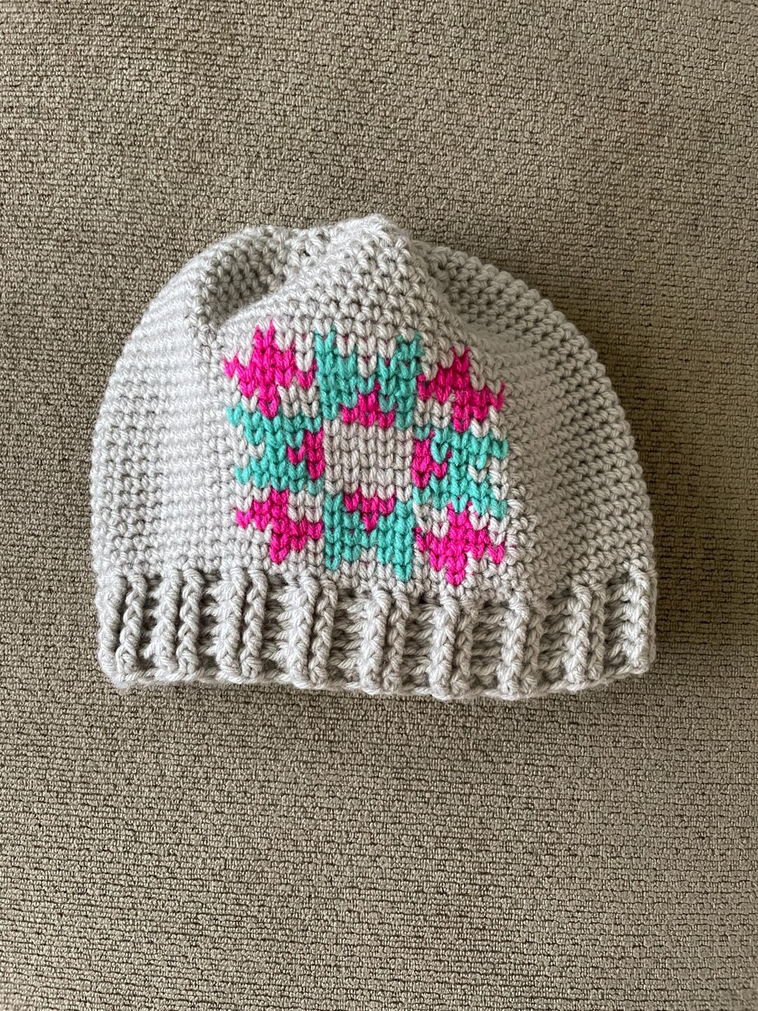 Star Quilt Beanie Crochet Pattern- Pairs With Alpha Beanie by Hands ...
