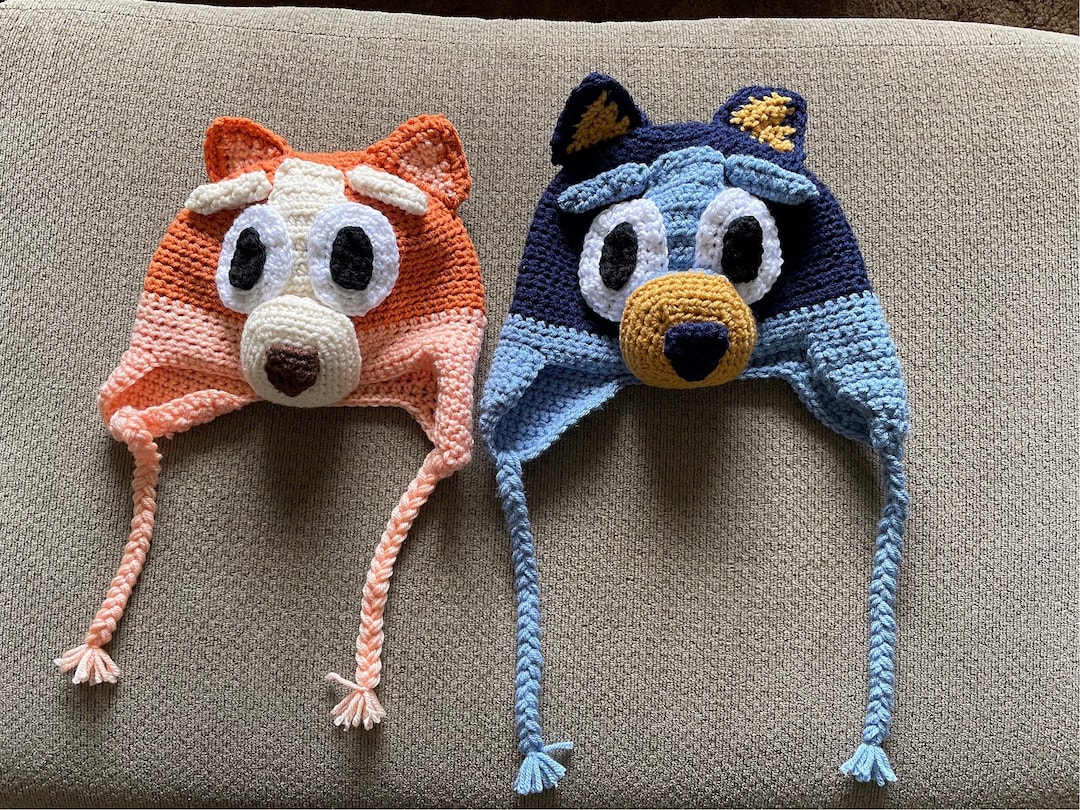 Bluey, Bingo, Bandit, and Chilli Hats - Etsy