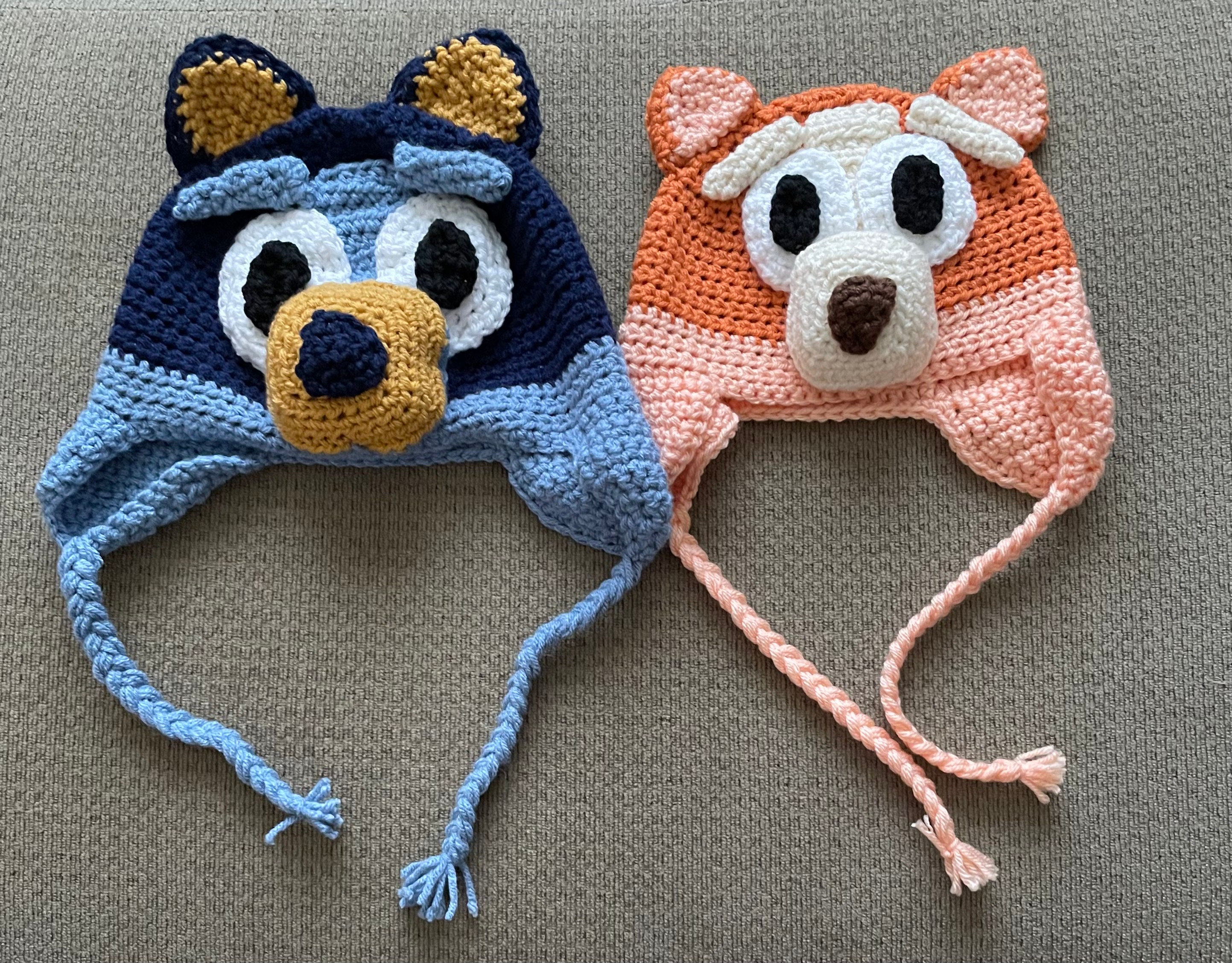 Bluey, Bingo, Bandit, and Chilli Hats - Etsy