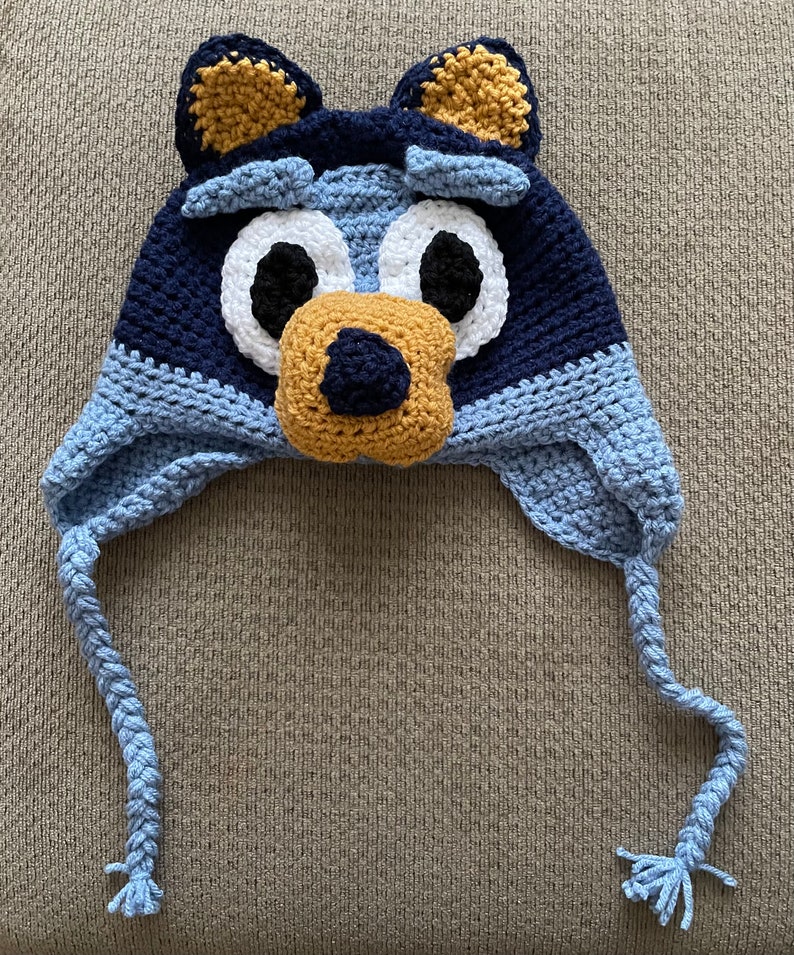 Bluey, Bingo, Bandit, and Chilli Hats - Etsy
