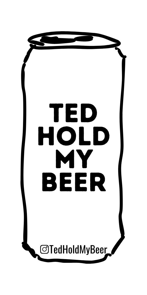 Vintage Can Frame - Ted Hold My Beer - Etsy